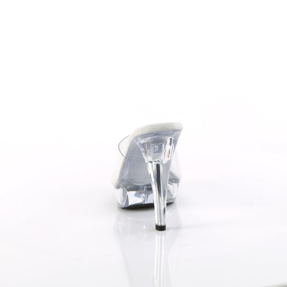 Fabulicious Cocktail-501 in Clear – Pleaser Shoes
