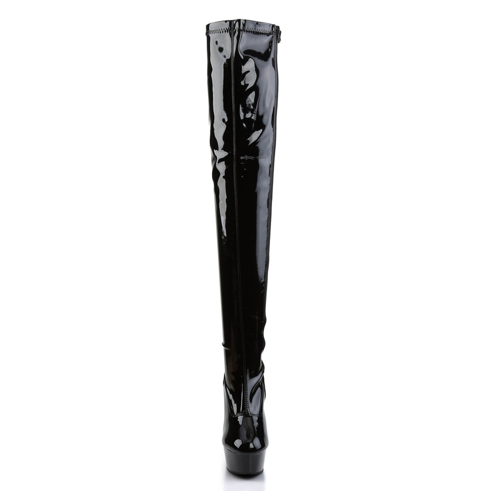 Pleaser Delight-3000 in Black – Pleaser Shoes
