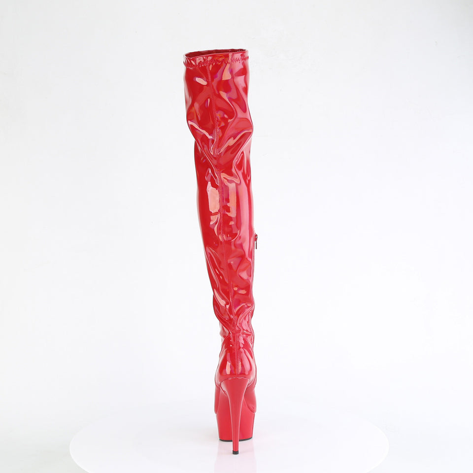 Pleaser Delight-3000HWR in Red – Pleaser Shoes