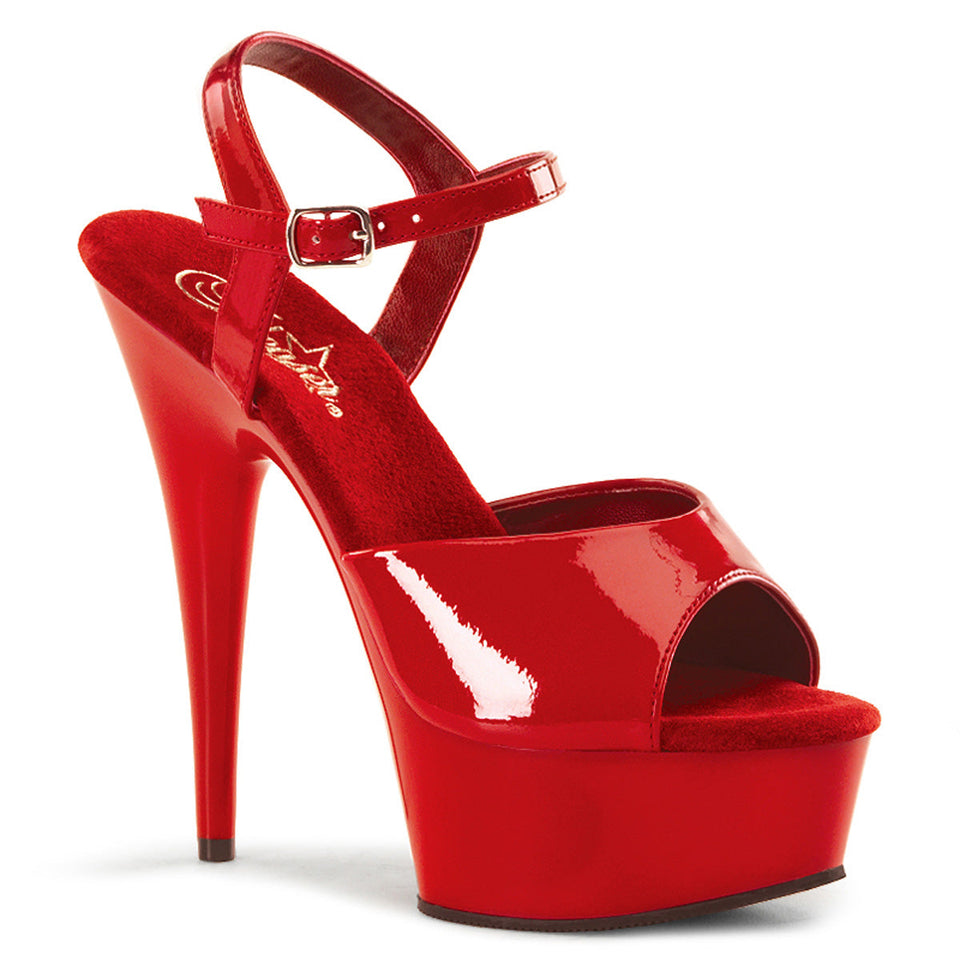 Pleaser Delight-609 in Red – Pleaser Shoes