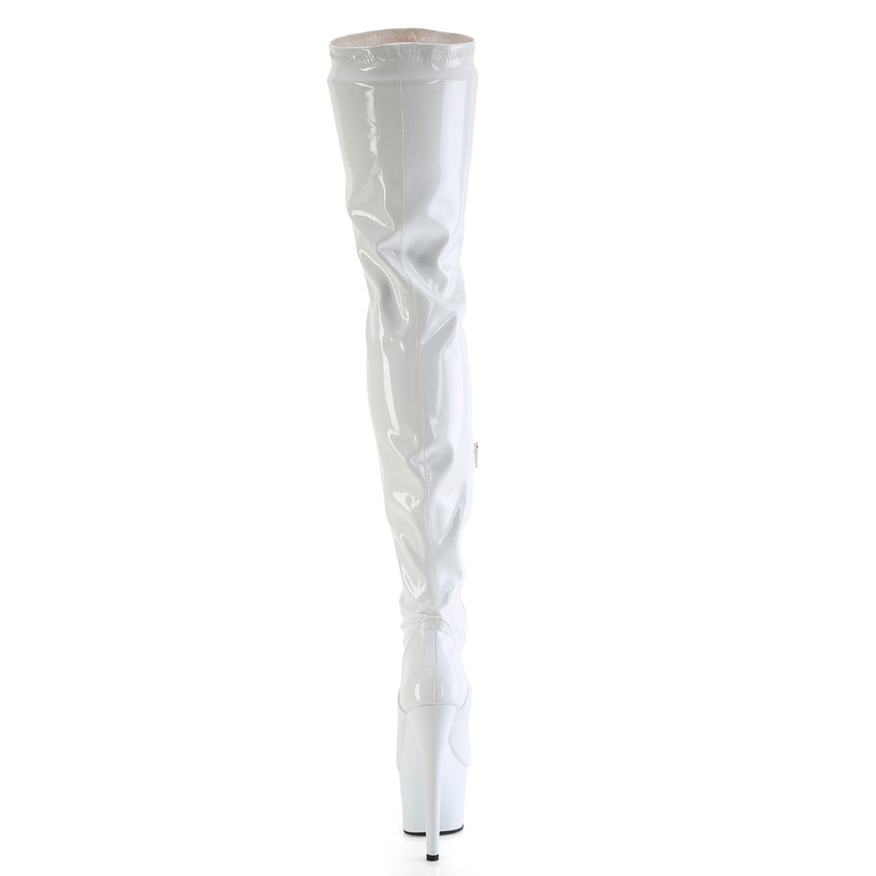 Pleaser Flamingo-3000 in White – Pleaser Shoes