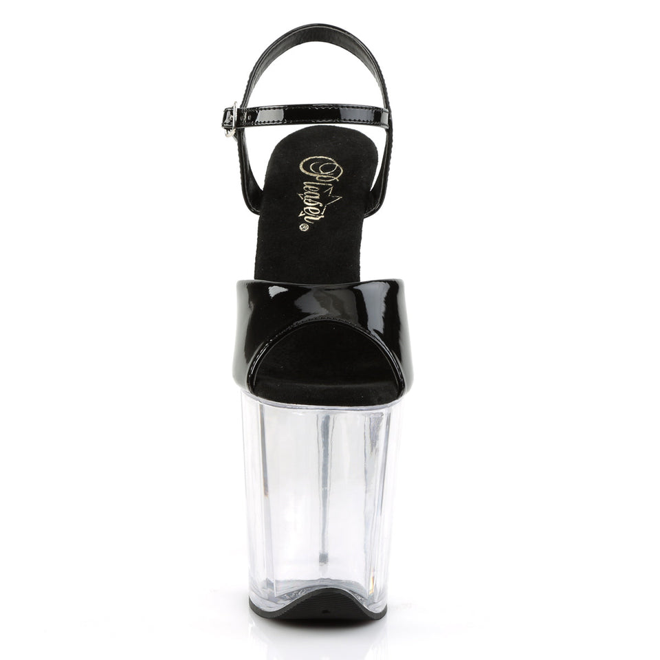 Pleaser Flamingo-809 in Black/Clear – Pleaser Shoes