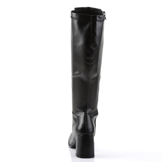 Funtasma Gogo-300WC in Black Vegan Leather – Pleaser Shoes