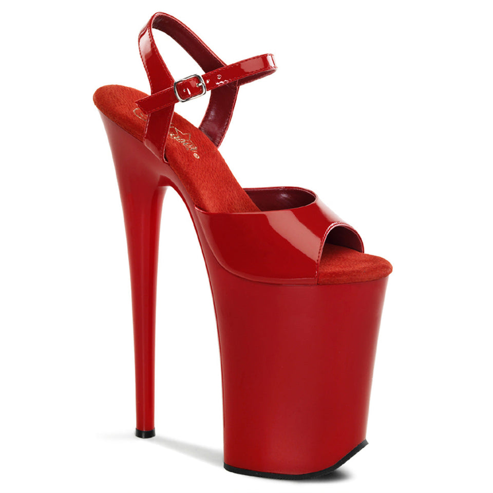 Pleaser Infinity-909 in Red – Pleaser Shoes