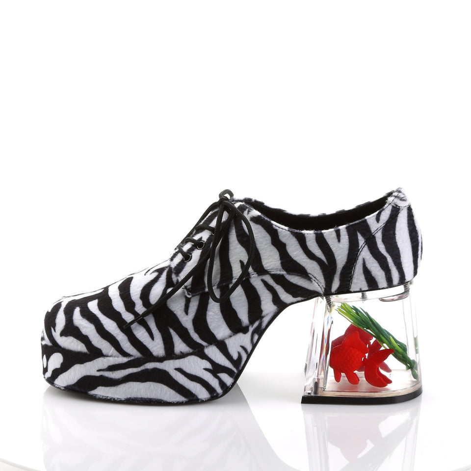 Funtasma Pimp-02 in Black/Animal – Pleaser Shoes