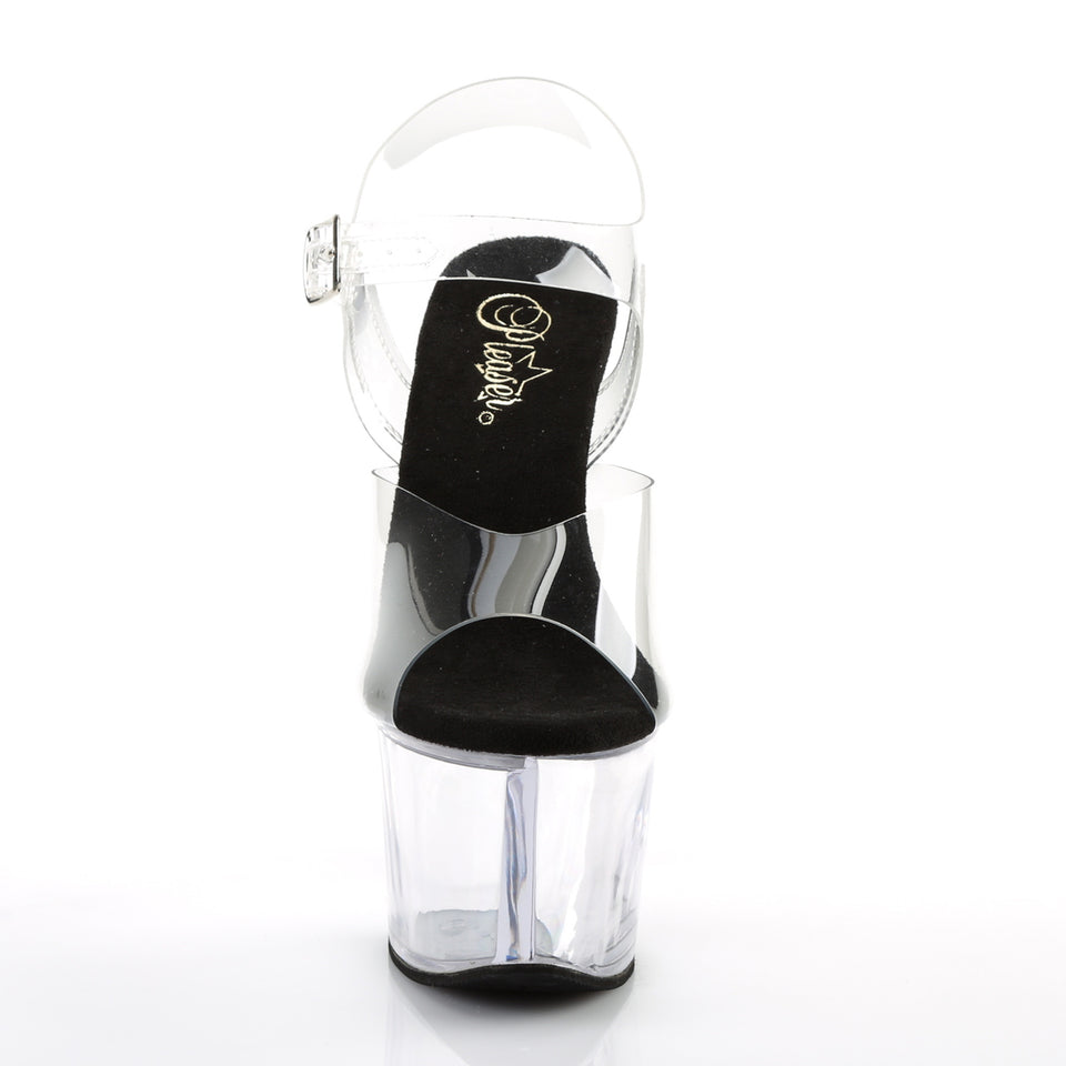 Pleaser Sky-308 in Black/Clear – Pleaser Shoes