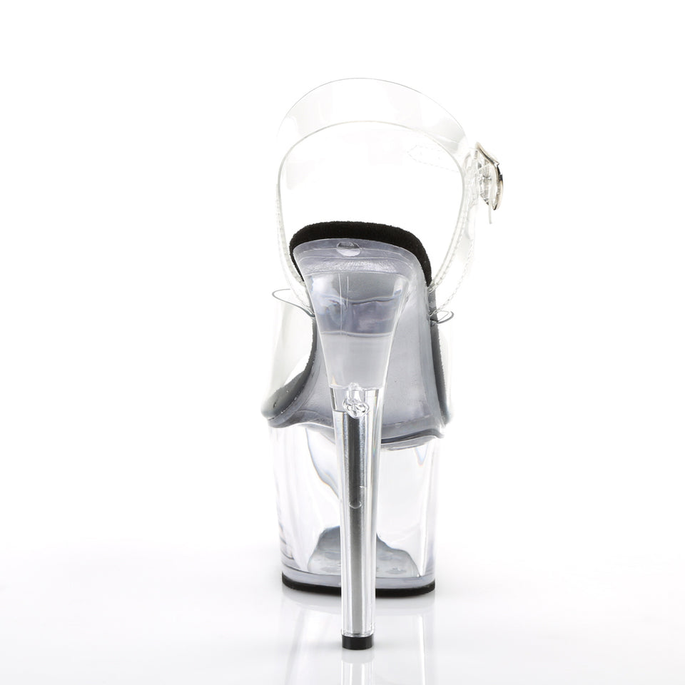 Pleaser Sky-308 in Black/Clear – Pleaser Shoes